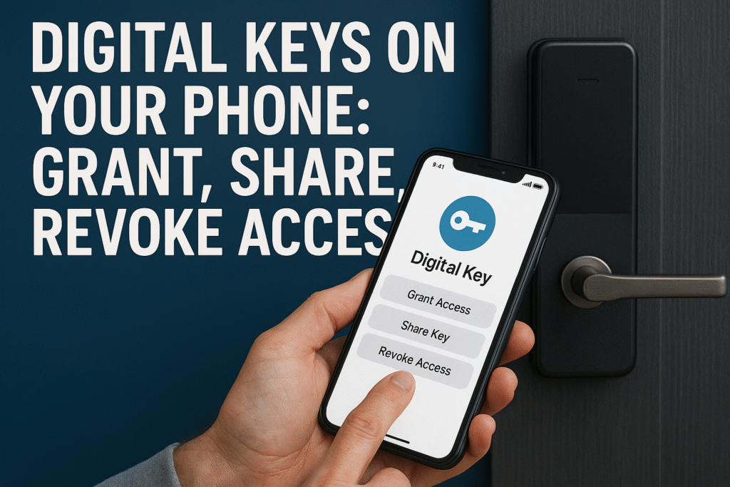 Digital Keys on Your Phone: Grant, Share, Revoke Access